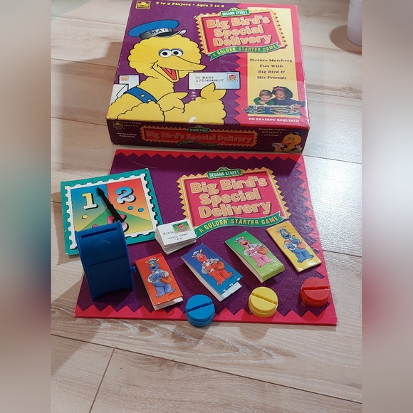 Golden | Toys | Vintage Sesame Street Big Birds Special Delivery Board ...